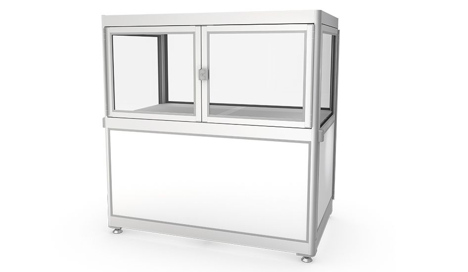 Linear process cabin with separate supply section - item